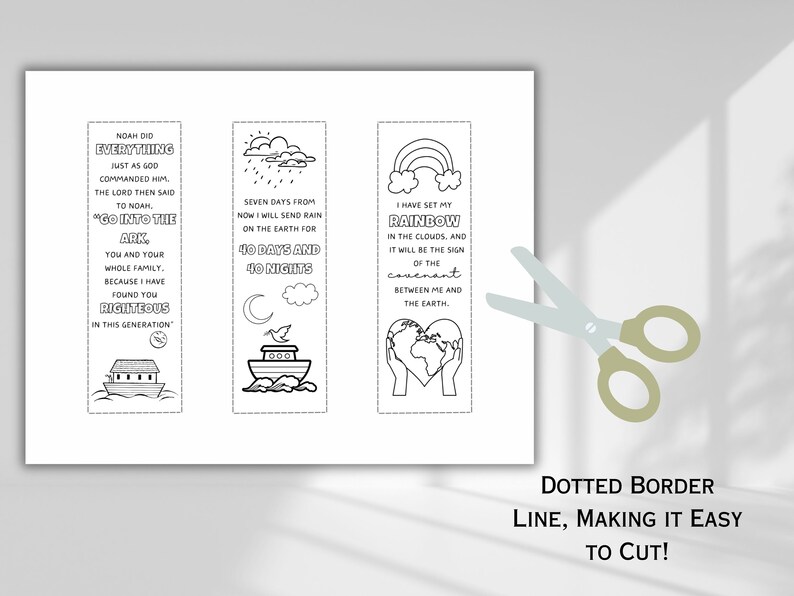 Noahs Ark Color Craft for Sunday School Lesson Book Lover Gift Reading ...