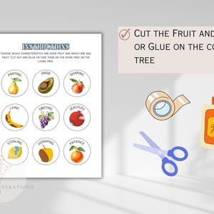 Bearing Good Fruit Craft Sunday School Bible Activity A Tree and It's ...