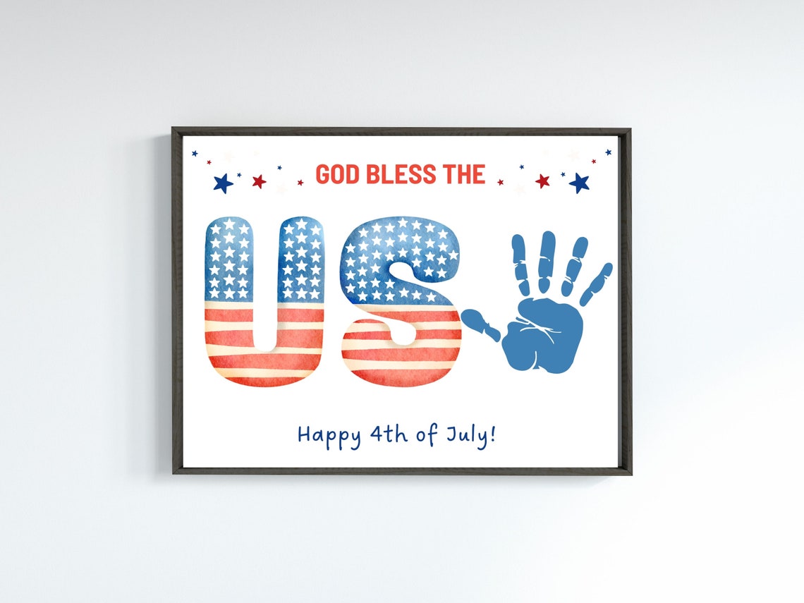 Christian 4th of July Craft for Kids 4th of July Handprint Craft Sunday ...