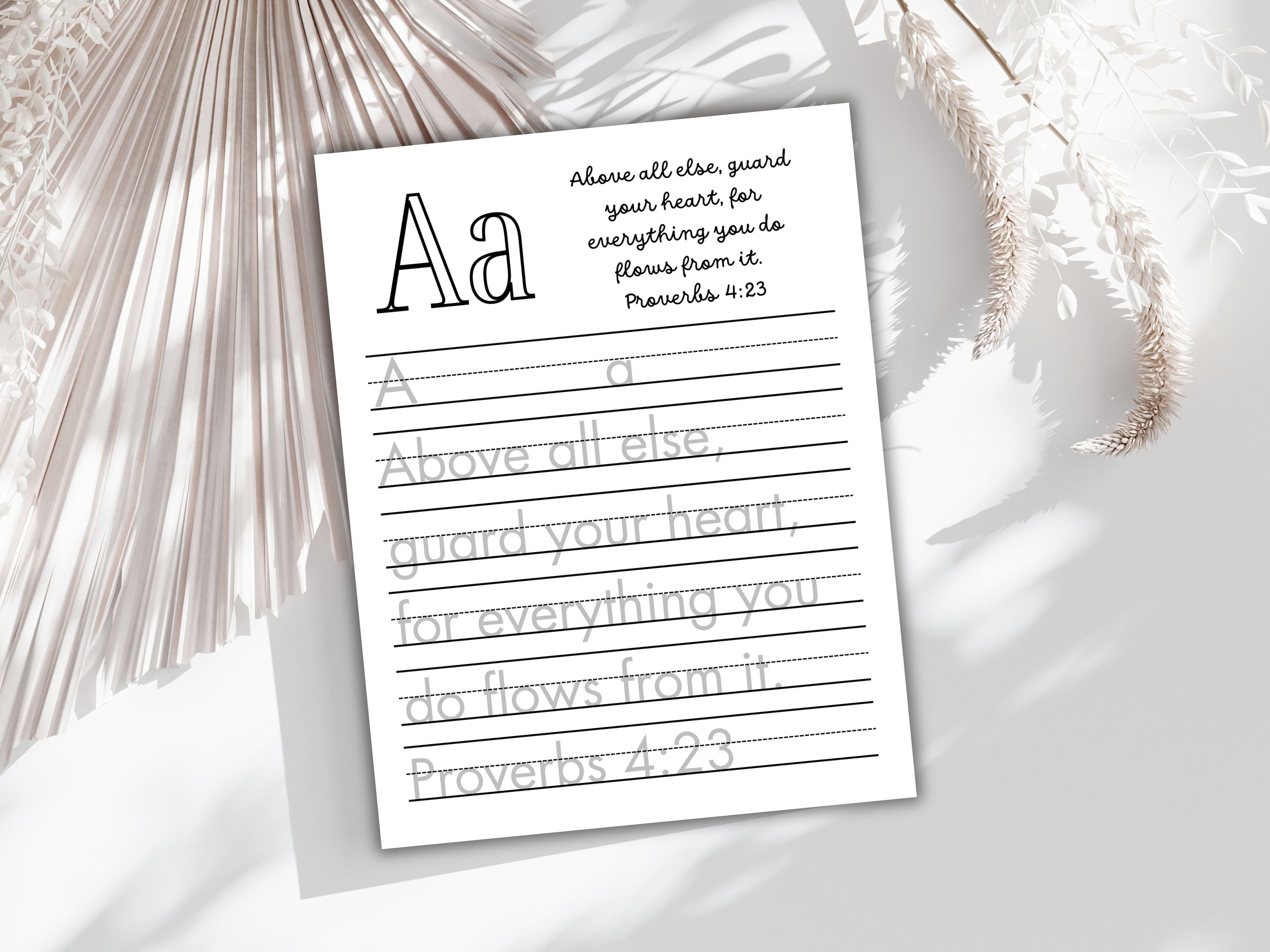 Printable ABC Tracing Bundle Scripture Alphabet Tracing Worksheets ...
