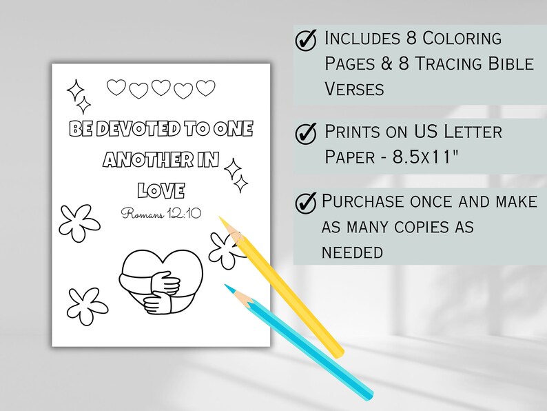 Bible Verse Coloring Printable Sunday School Craft About God Love Kids ...