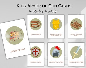 Armor of God Printable Cards - Etsy