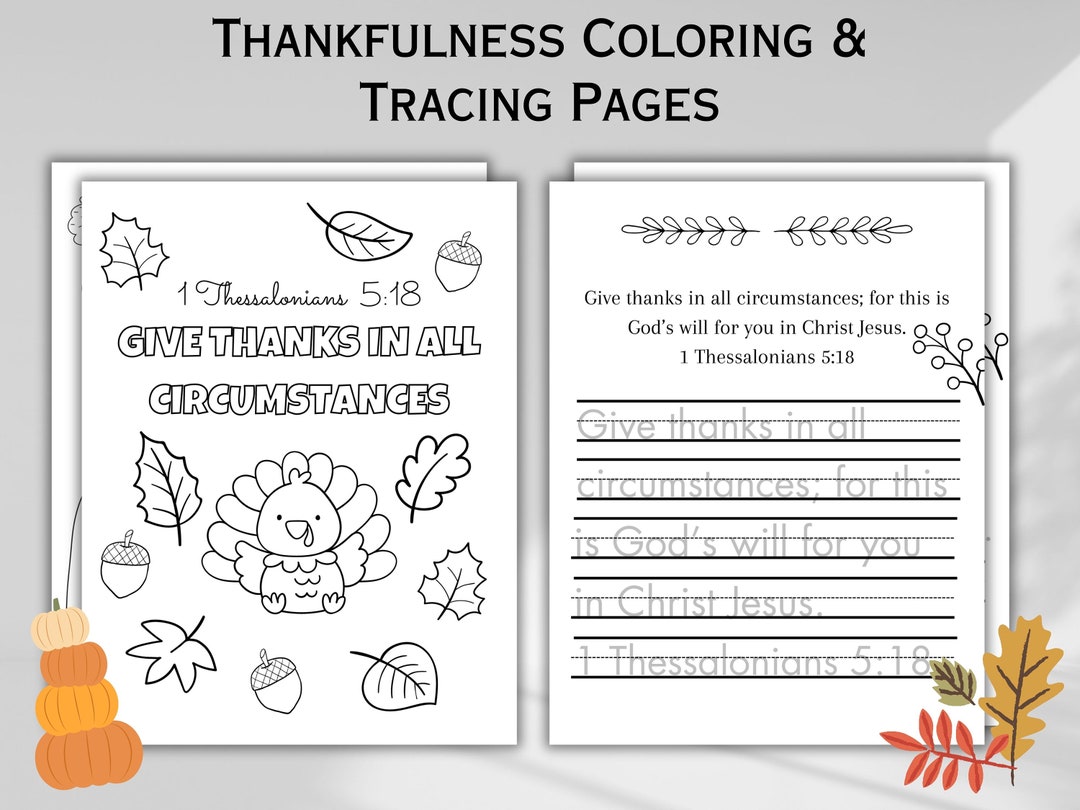 Thanksgiving Bible Craft for Kids Bible Verse Coloring Printable Sunday ...