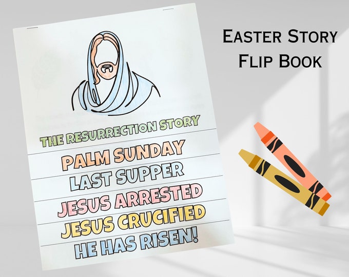 He is Risen Easter Fan Craft for Kids Sunday School Bible Lesson ...