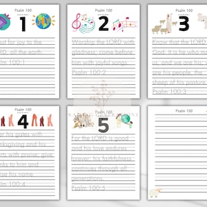 Psalm 100 Learning Resource Kids Craft Psalm 100 Sunday School Activity ...