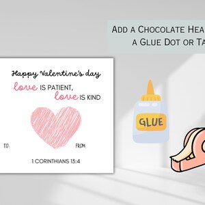 Valentines Bible Verse Cards for Kids, Classmates DIY Christian ...