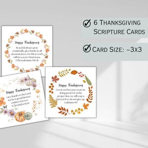 Thanksgiving Bible Verse Cards Thanksgiving Scripture Cards Christian ...