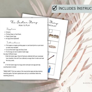 Printable Easter Story Eggs Jesus Resurrection Eggs Christian Easter ...