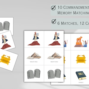 10 Commandments Printable Activity | Word Search, Maze, Memory Matching ...