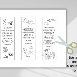 10 Fruit of the Spirit Coloring Bookmarks for Kids Printable Sunday ...