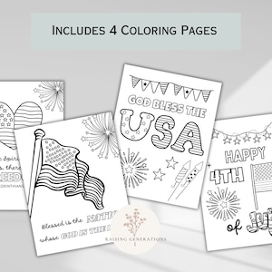 Christian 4th of July Coloring Pages 4th of July Craft for Kids Church ...