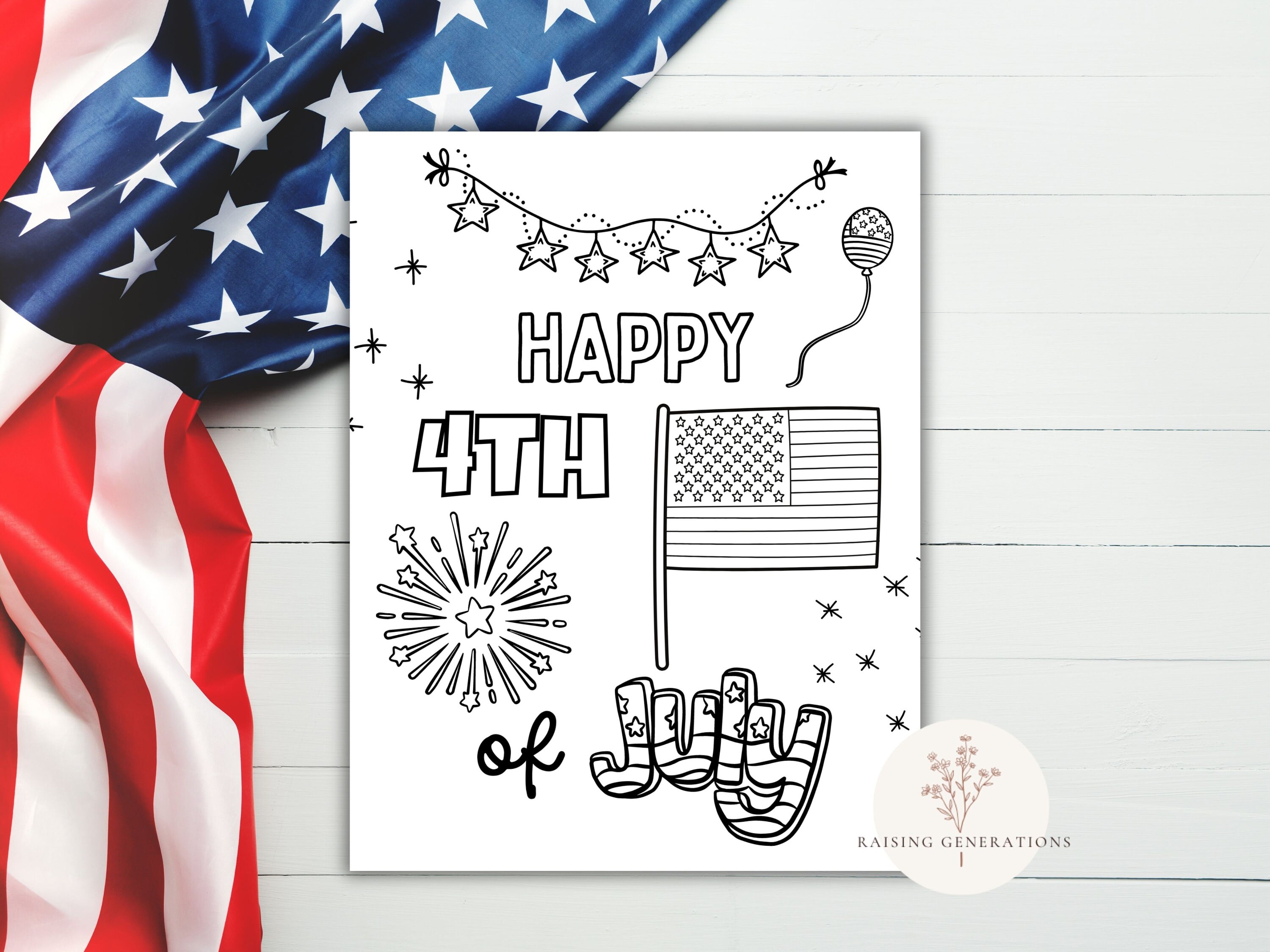 Christian 4th of July Coloring Pages 4th of July Craft for Kids Church ...
