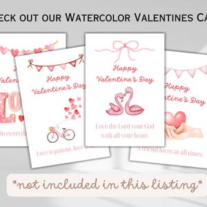 Valentines Bible Verse Coloring Bookmarks | Printable Sunday School ...