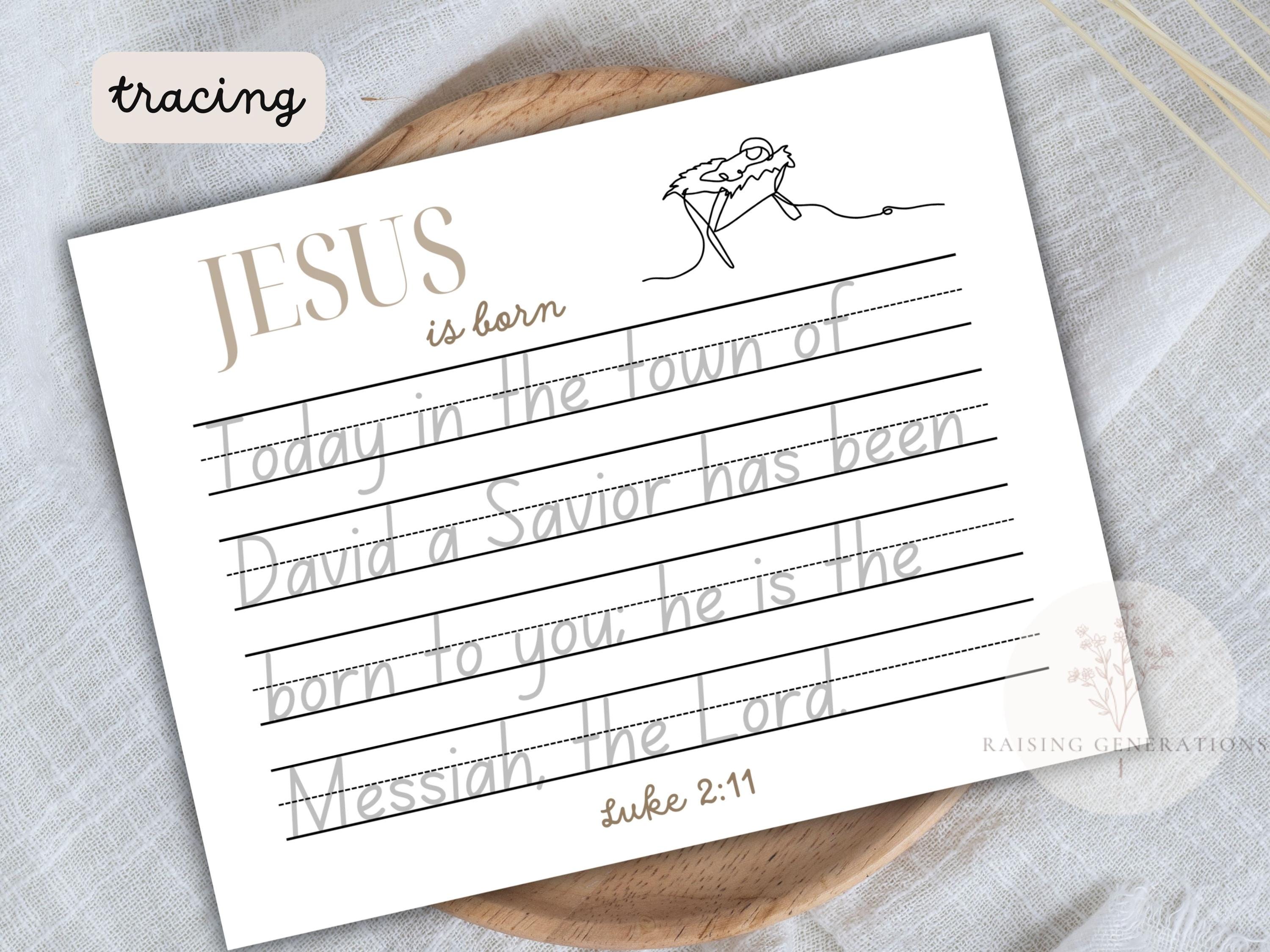 Christian Christmas Activity Pages Holiday Craft for Kids Bible Lesson ...
