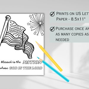 Christian 4th of July Coloring Pages 4th of July Craft for Kids Church ...