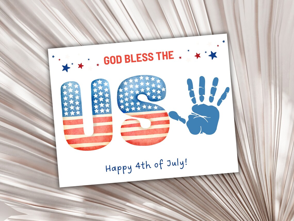 Christian 4th of July Craft for Kids 4th of July Handprint Craft Sunday ...