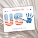 Christian 4th of July Craft for Kids 4th of July Handprint Craft Sunday ...