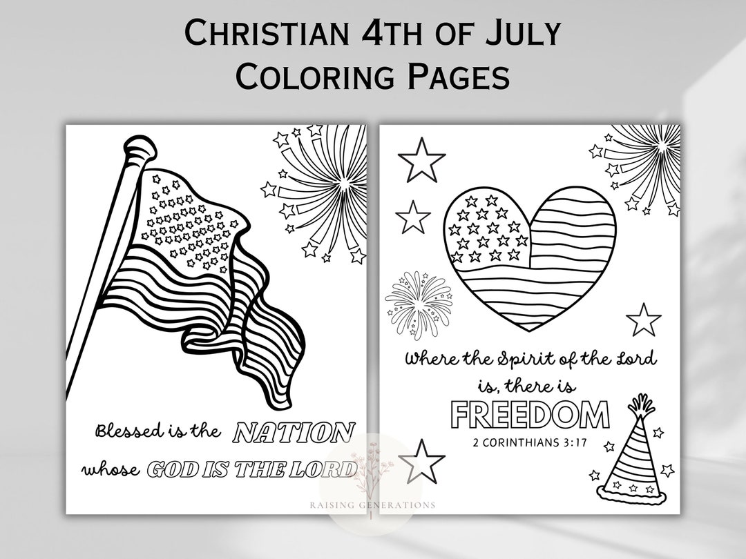 Christian 4th of July Coloring Pages 4th of July Craft for Kids Church ...