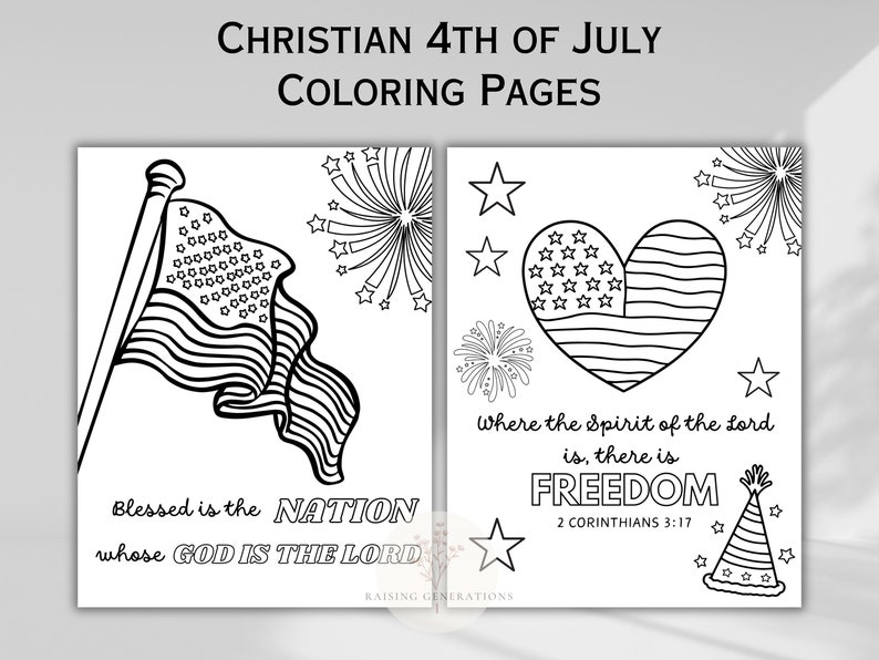 Christian 4th of July Coloring Pages 4th of July Craft for Kids Church ...