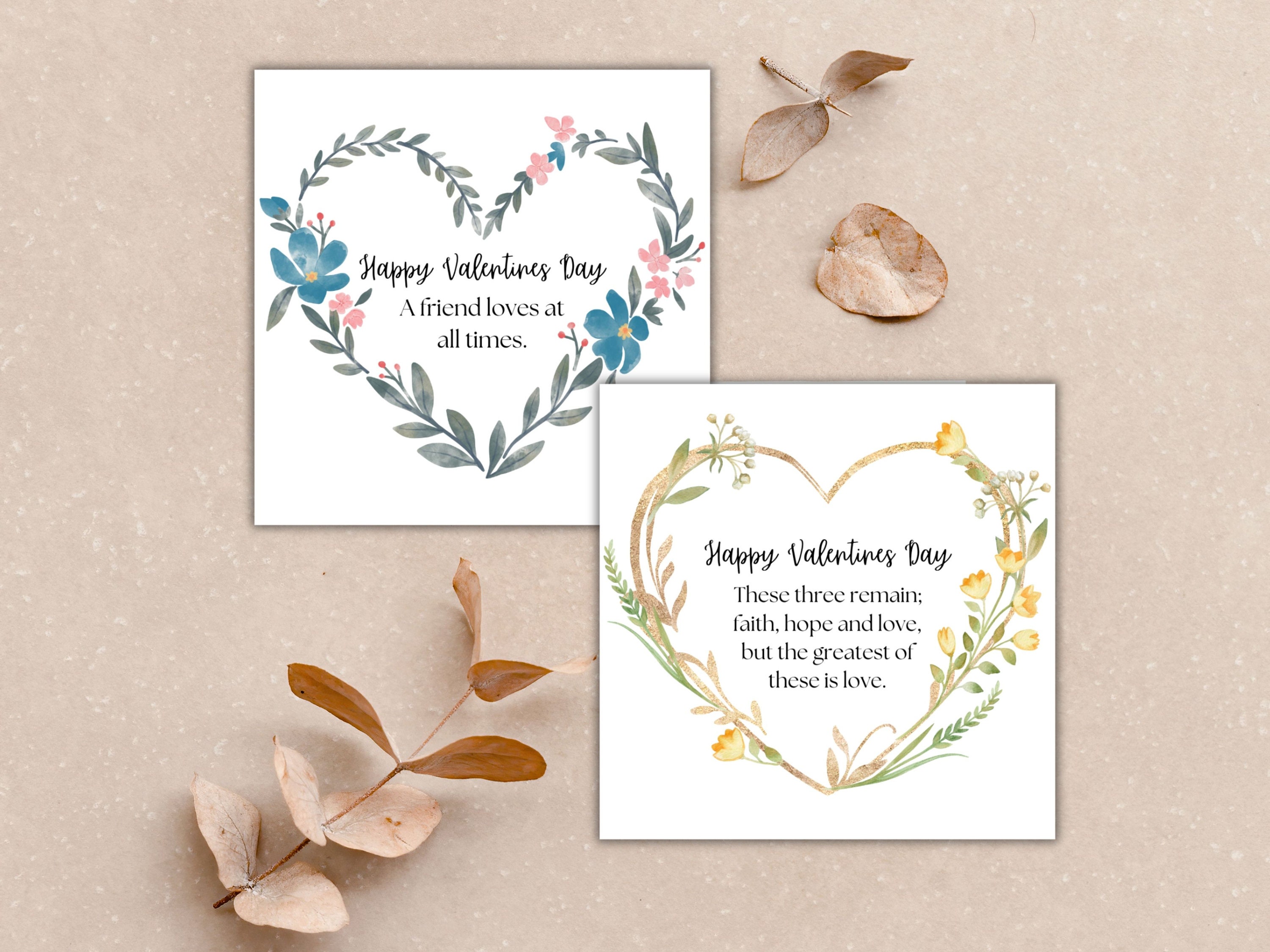 Valentines Bible Verse Cards for Kids, Classmates | DIY Christian ...