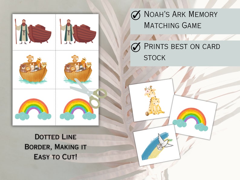 Noahs Ark Flood Activity Printable Bible Story Fun Learning Craft for ...
