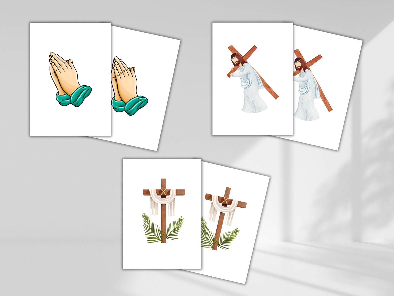 Christian Easter Memory Matching Game for Kids, Children Sunday School ...