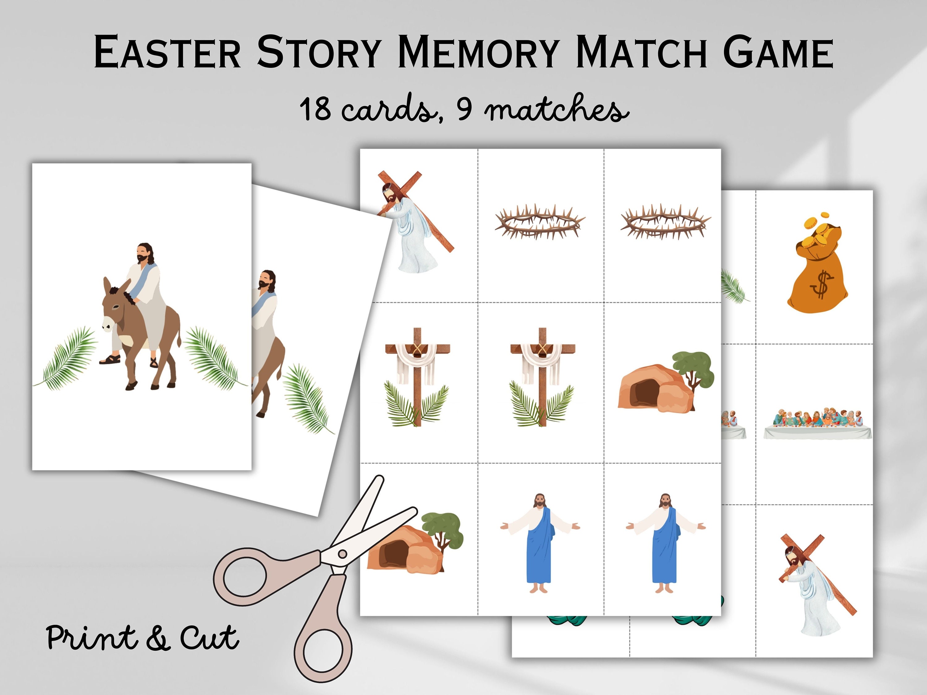 Printable Christian Easter Games for Kids, Children Sunday School ...