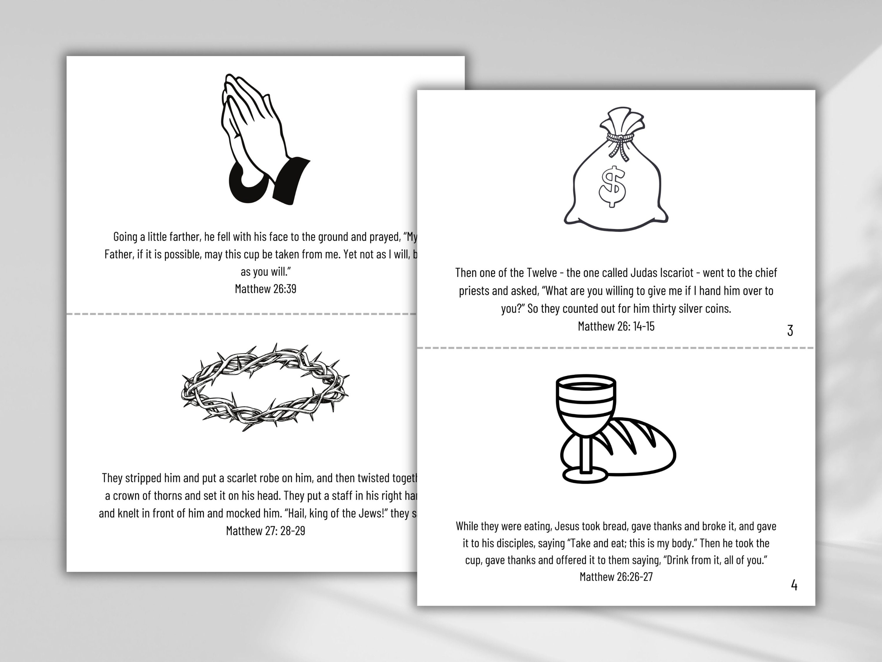 Printable Easter Story Color Book for Kids Easter Craft Sunday School ...
