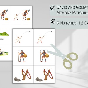 David and Goliath Craft Sunday School Activity for Kids Bible Games ...