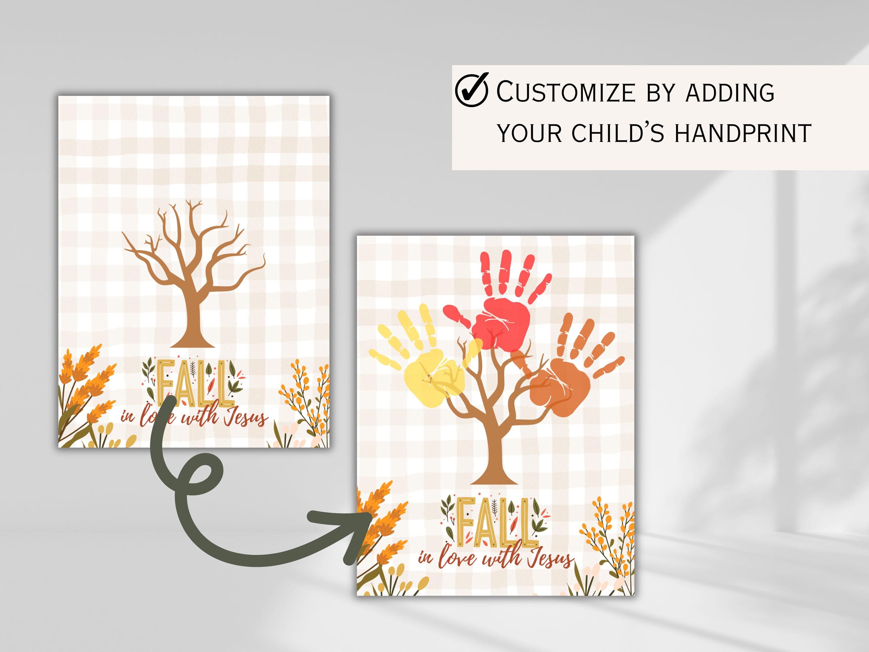 Fall in Love With Jesus Craft Fall for Jesus Handprint Craft for Kids ...