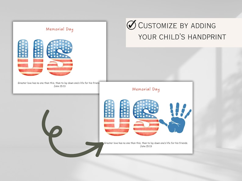 Christian Memorial Day Craft Memorial Day PNG Memorial Day Handprint ...