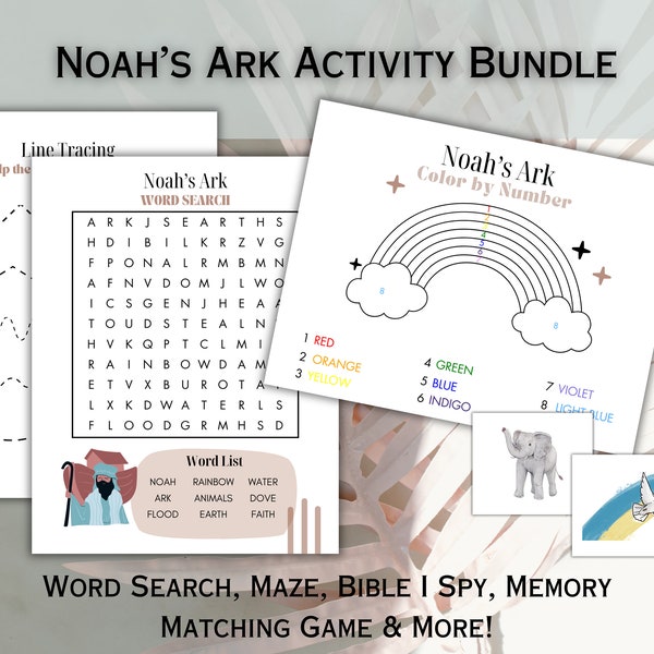 Noahs Ark Printable - Etsy
