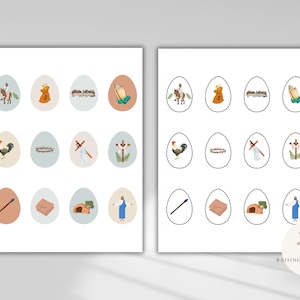 Printable Easter Story Eggs Jesus Resurrection Eggs Christian Easter ...