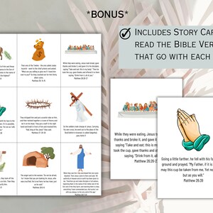 Christian Easter Memory Matching Game for Kids, Children Sunday School ...