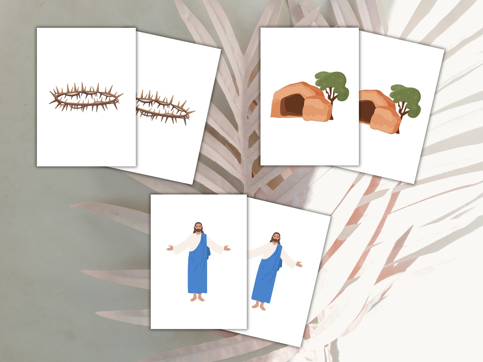 Christian Easter Memory Matching Game for Kids, Children Sunday School ...