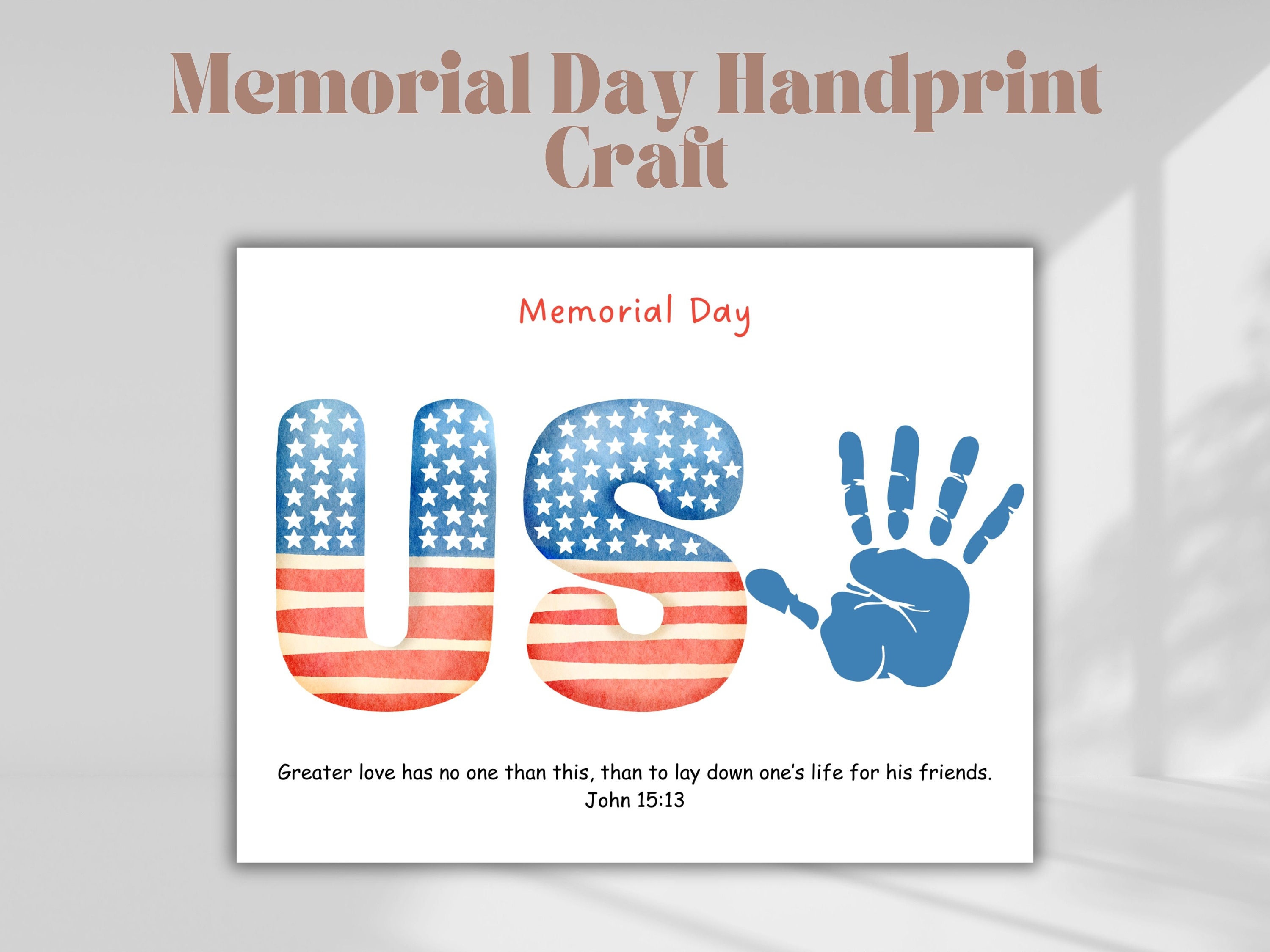 Christian Memorial Day Craft Memorial Day PNG Memorial Day Handprint ...