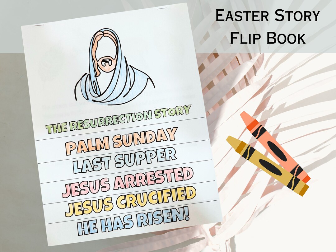 Printable Easter Story Craft Sunday School Easter Sunday Craft Jesus ...