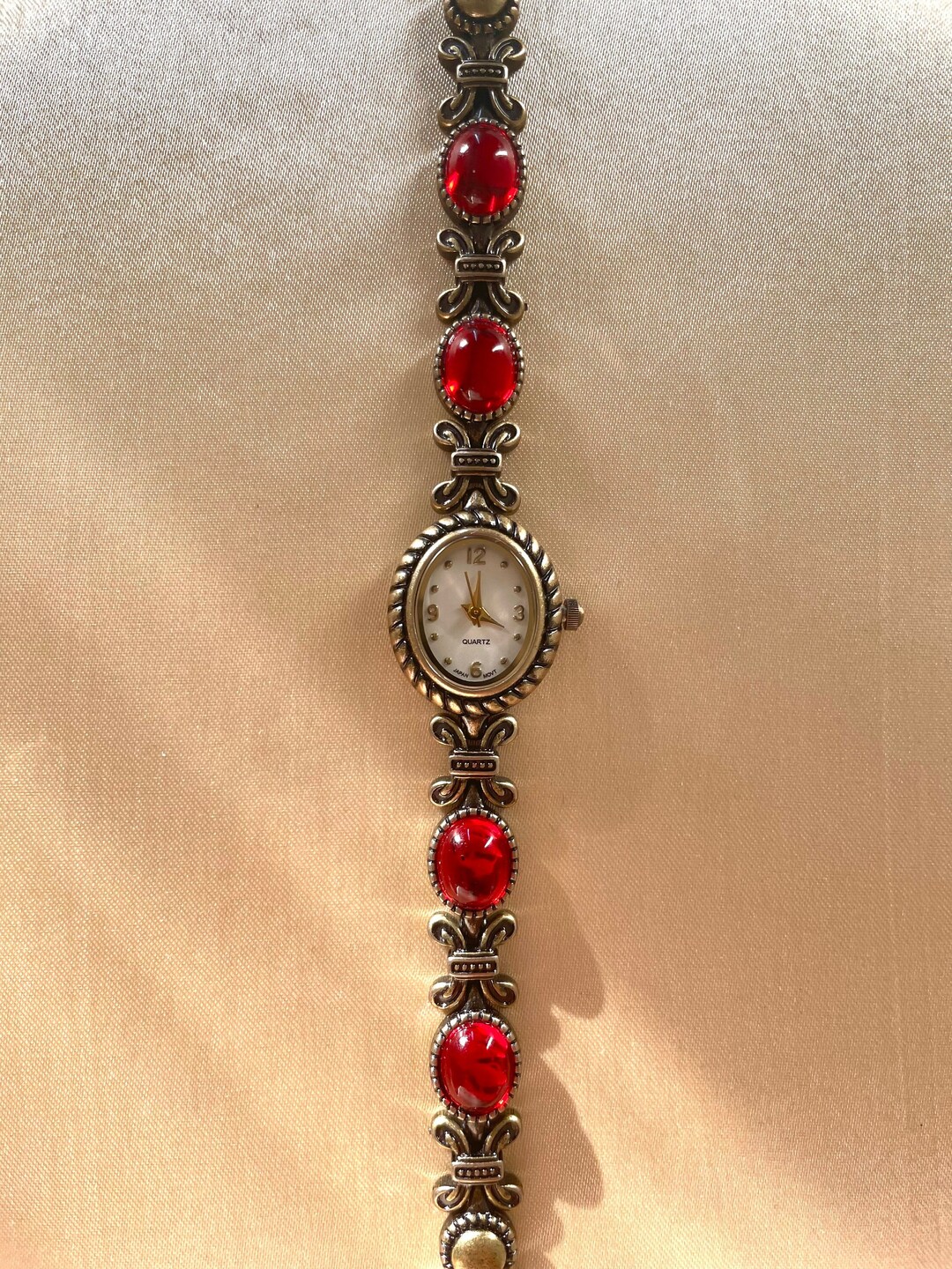 Red Gemstone Watch - Etsy Australia