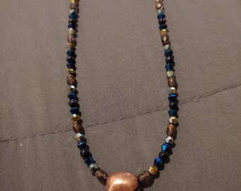 Copper Rook Pendant Heat Coloured Crow Necklace - Etsy