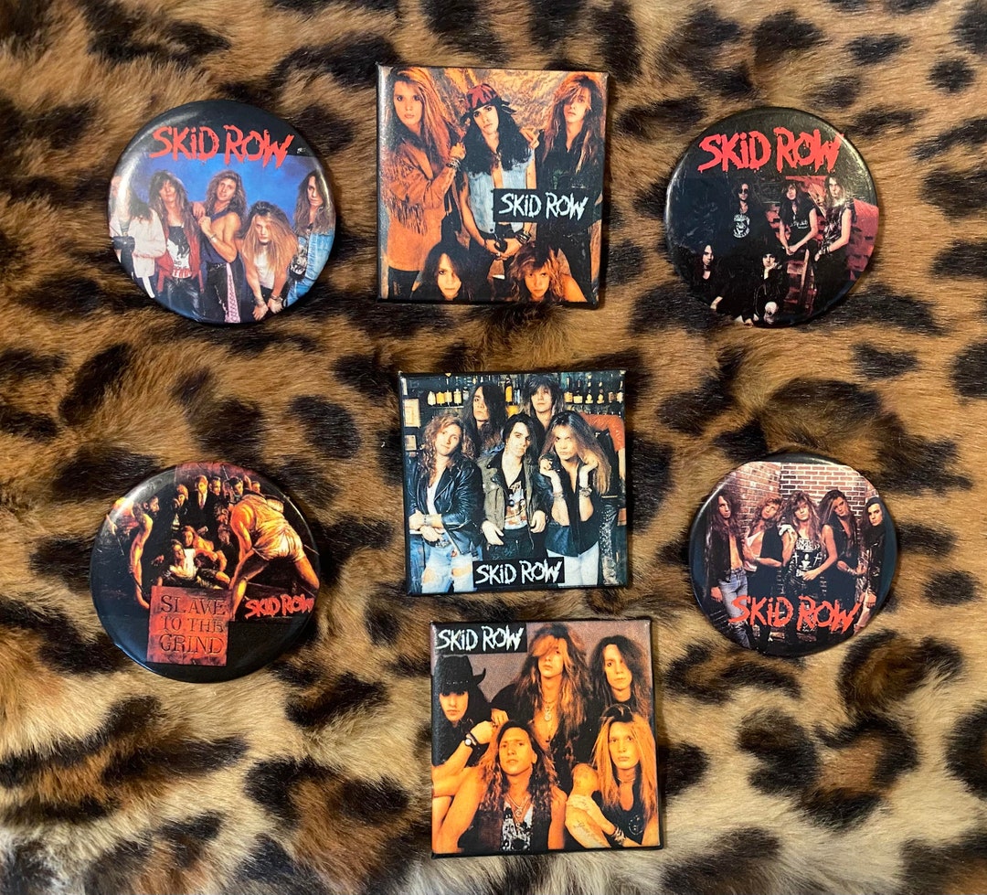 Skid Row Pins/buttons Vintage - Etsy