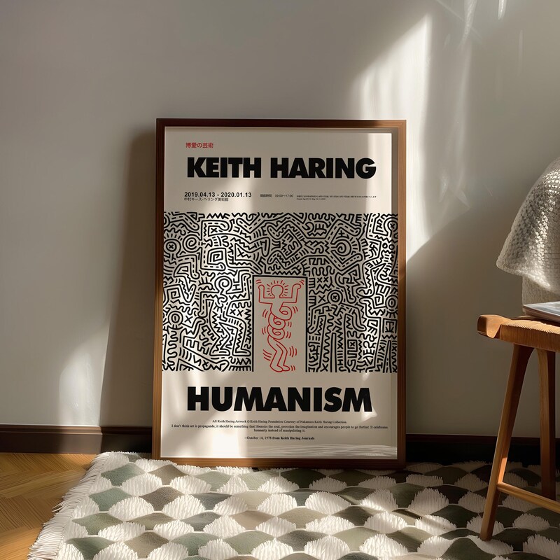 Keith Haring Poster - Etsy
