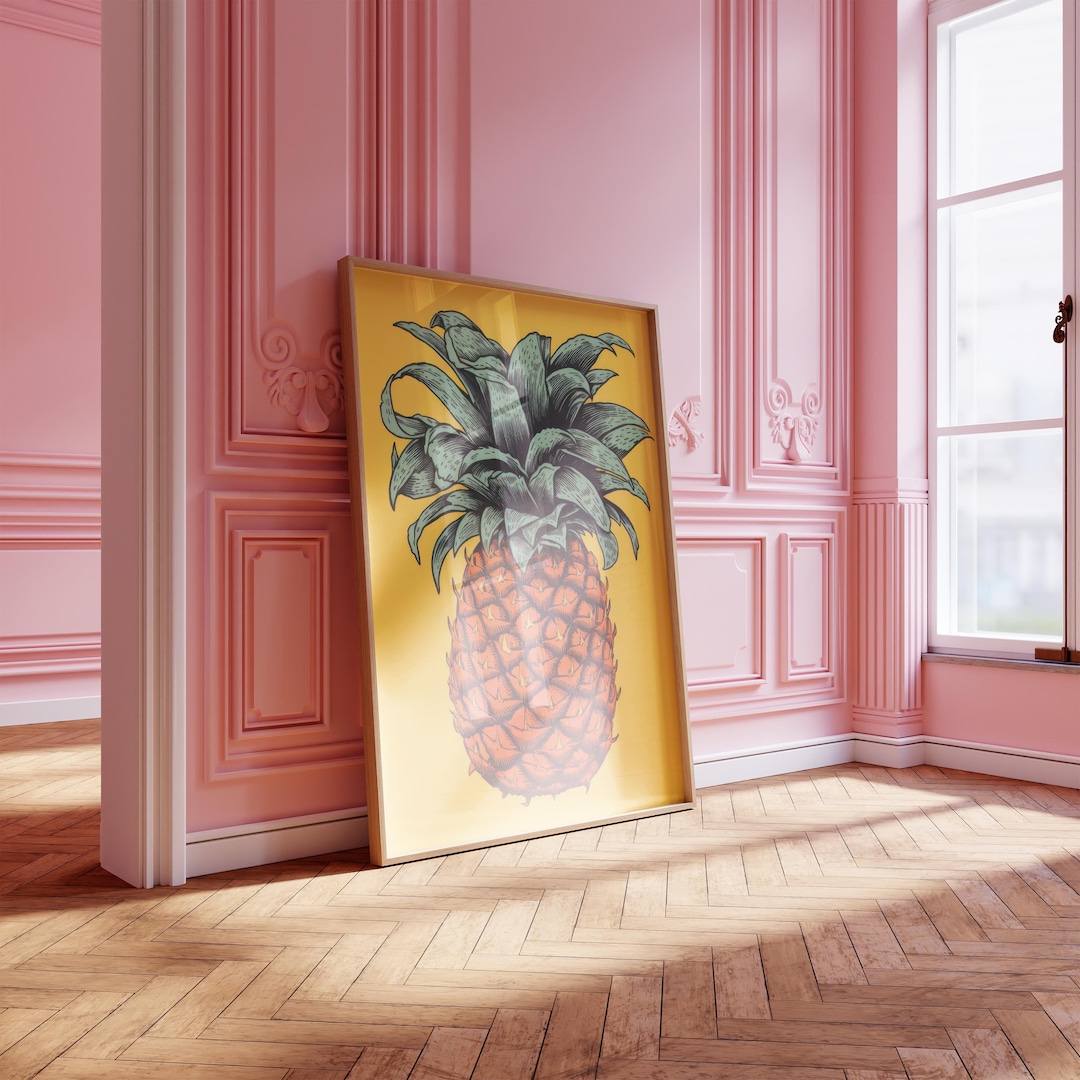 Tropical Pineapple Poster, Exotic Fruit Wall Art for a Zesty Home ...