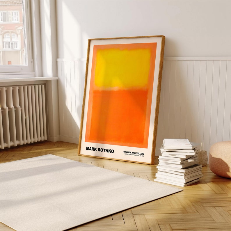 Mark Rothko Orange and Yellow Radiant Color Field Print, Abstract ...