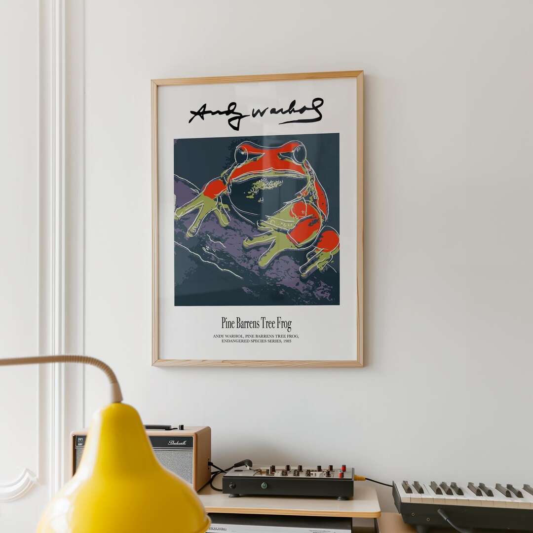 Andy Warhol Tree Frog Print Poster, Vintage Pop Art Decor, Retro Art ...