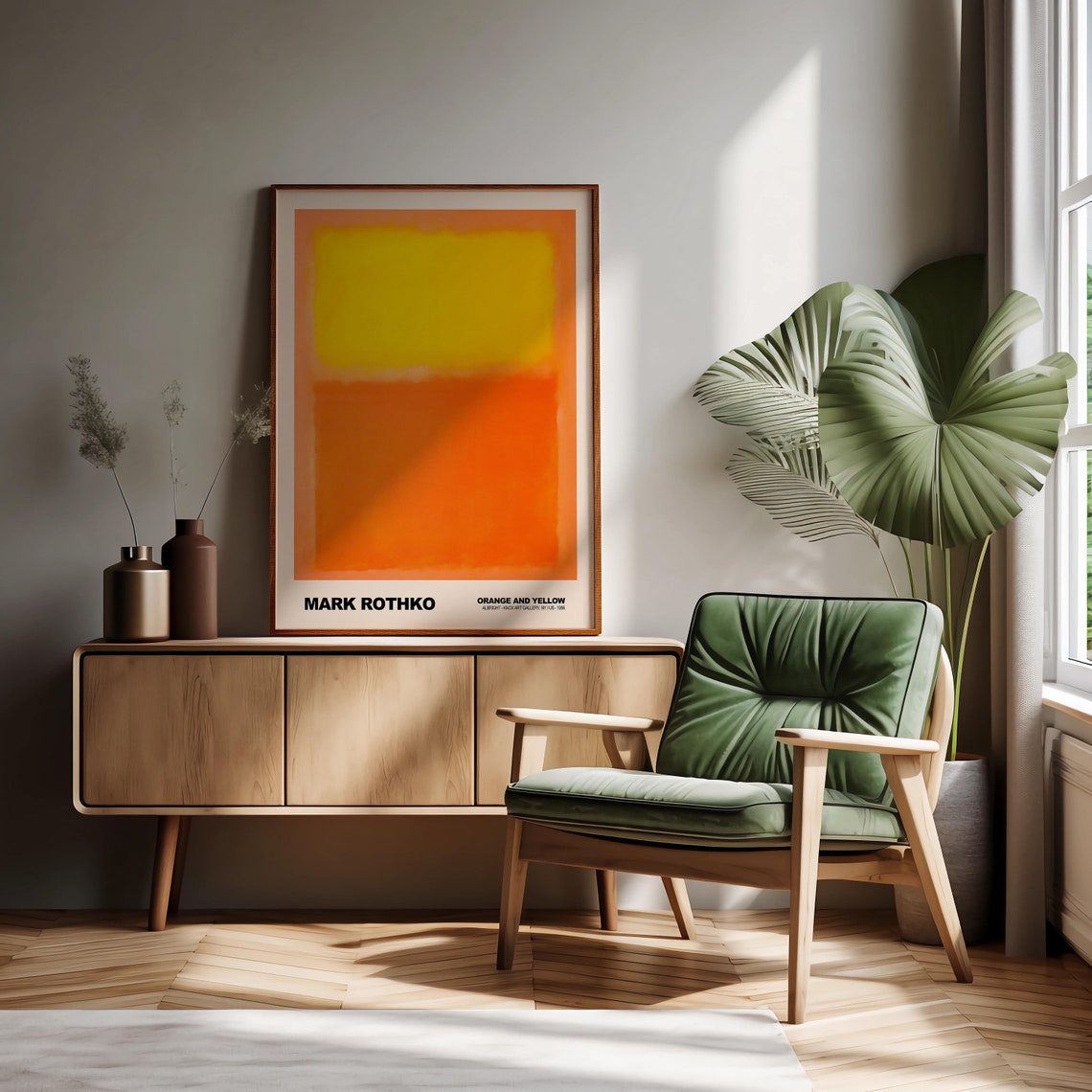 Mark Rothko Orange and Yellow Radiant Color Field Print, Abstract ...