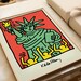 Keith Haring Liberty Art, Pop Art Statue of Liberty Poster, Iconic ...