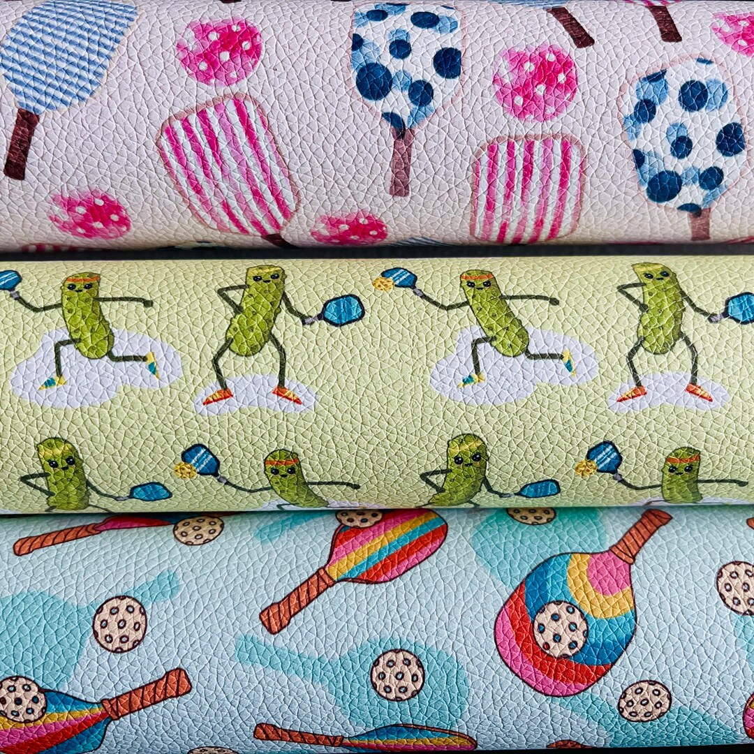 Pickleball Vinyl, Pickle Ball, Custom Vegan Leather - Etsy