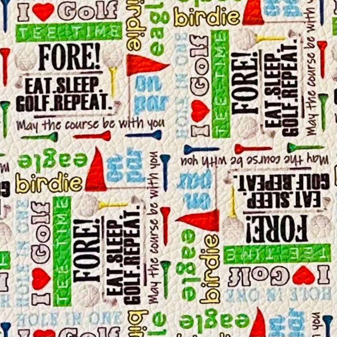 Golfing, Golf Words, Golf Sayings Custom Vegan Leather - Etsy