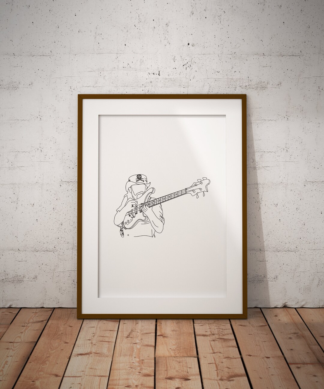 Lemmy Kilmister / Motörhead Minimalist Line Drawing Poster Print Hand ...