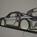 Racing Car LED Night Light | RGB Wooden Wall Decor - Etsy